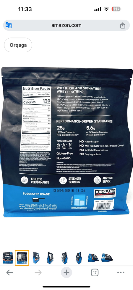 Whey Protein Krikland Signature