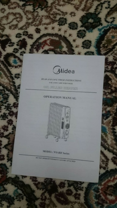 Обогреватель масляный Midea