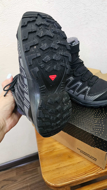 Ботинки Salomon Shoes Xa Pro V8 Winter Cswp J Black/Phan размер 31