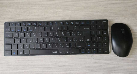 Комплект Клавиатура и Мышь RAPOO 9300 Black