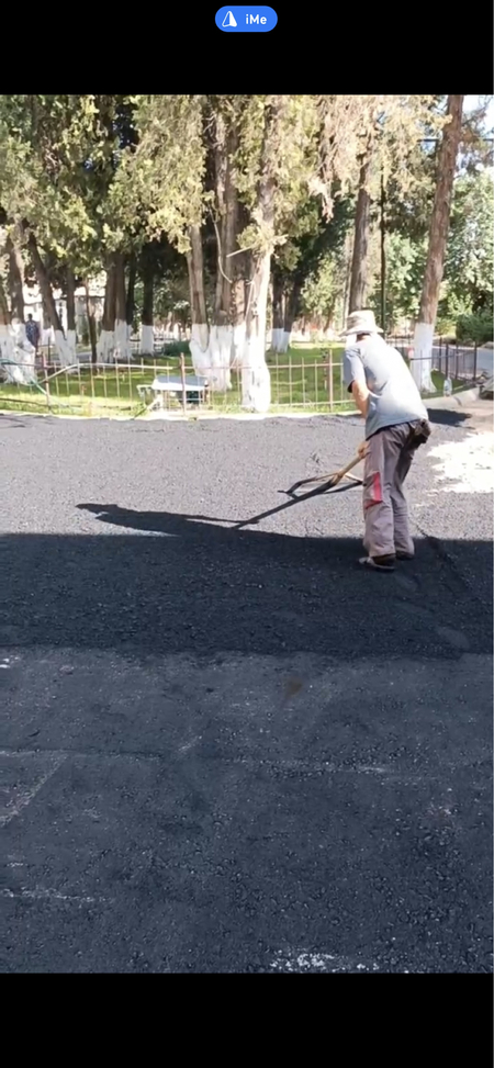 асфалт ишларини бажарамиз паласа хам чизамиз