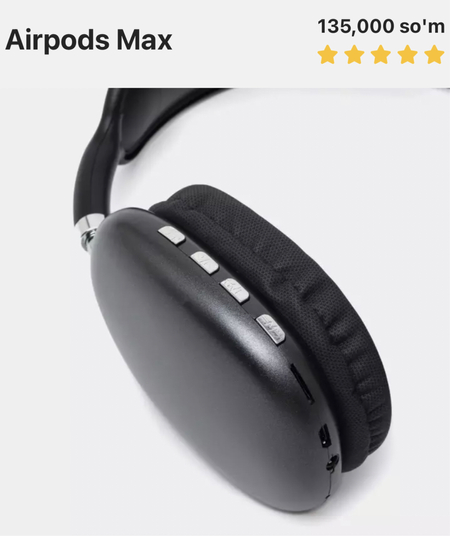 Airpods Maxs soni cheklangan shoshilamiz