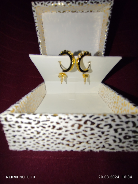 Серёжки, проба 925 с позолотой