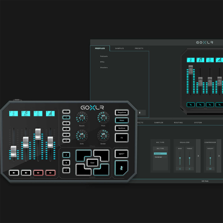 TC Helicon GoXLR микшер с моторизованными фейдерами для стримов