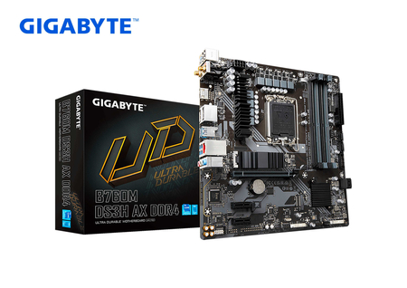 Новая материнская плата Gigabyte B760M DS3H AX DDR4 (LGA 1700, Wi-Fi)