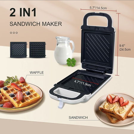 Мини-вафельница! Тостер 2в1  KIFITCD JFL-S103