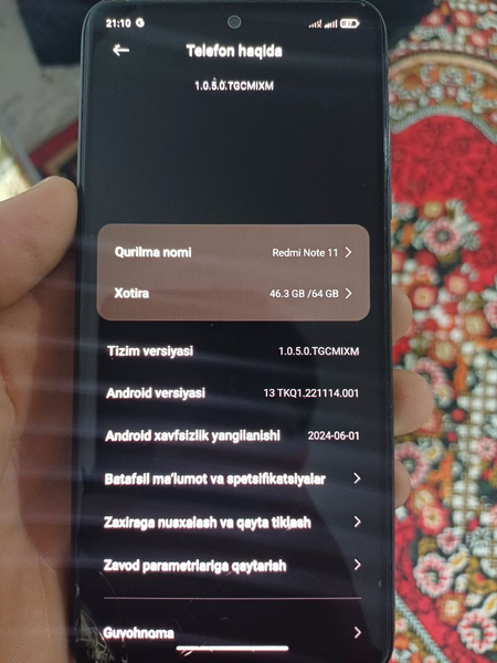 Redmi note 11 4 ga 64