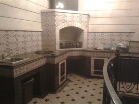 Летнии кухни Барбекю Камины Казан