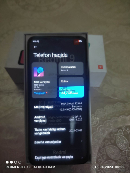 Redmi 9 sotilodi