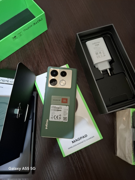 infinix note 40 pro , 12+12/256, green