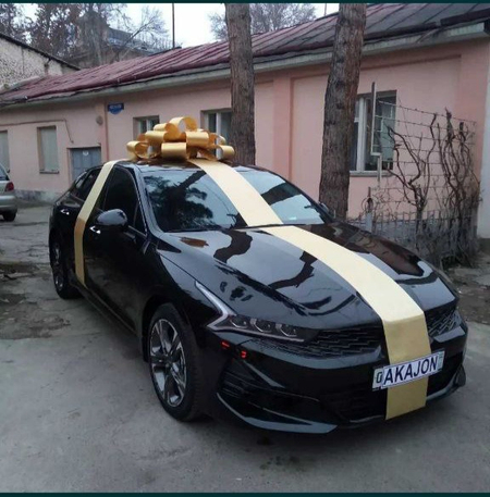 Красивый подарочный бантик бант лента для авто