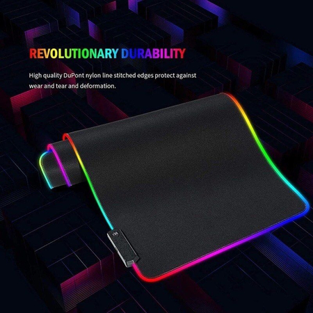 Коврик 80x30 см для мыши с RGB подсветкой, kovrik