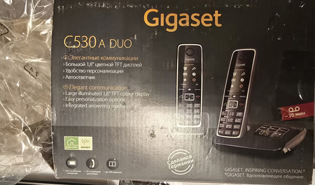 радиотелефон gigaset c530a duo автоответчик