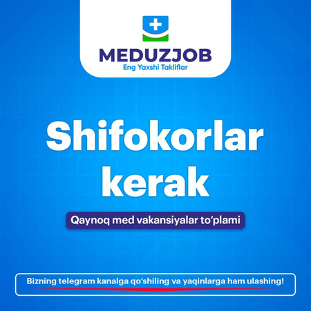 Klinikangiz talablari asosida  sizga  tibbiyot xodimini topib beramiz.