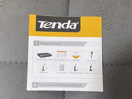 ADSL-модем Tenda D810R (без Wi-Fi)
