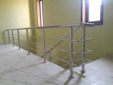 Перила из нержавейки stainless steel. Флагшток. Байрок.