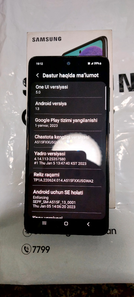 Samsung galaxy A51