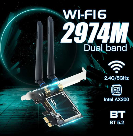 Комбо адаптер (Wi-Fi + Bluetooth) - PCI-Ex - новое с гарантией