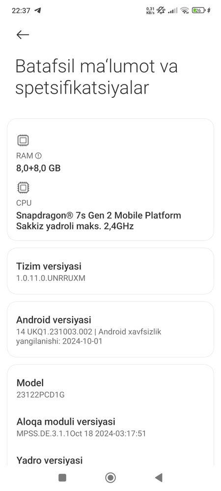 Poco x6 5g tnq karobka dakument 2600som soravopman aybi yo tnq tel