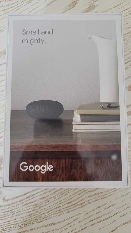 Google Nest Mini(Умная колонка от Гугла) в запечатанном виде