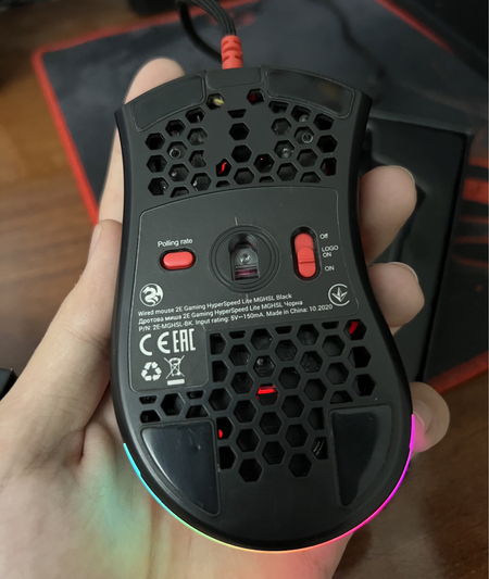 Igrovoy mishka 2E Gaming Hyperspeed Lite Black