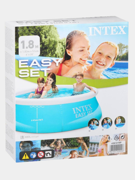 Доставка бесплатная Надувной бассейн Intex easy set, 183*51 см.