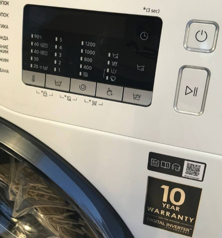 (8кг) SAMSUNG стиральная машина Eco bubble Digital Inverter+Steam
