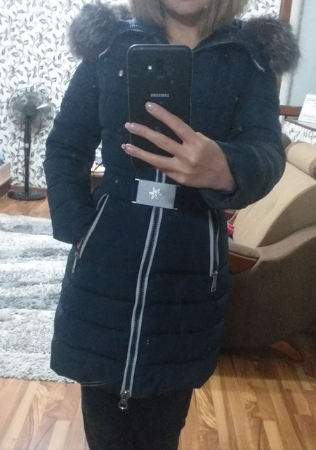 Пуховик бу женский