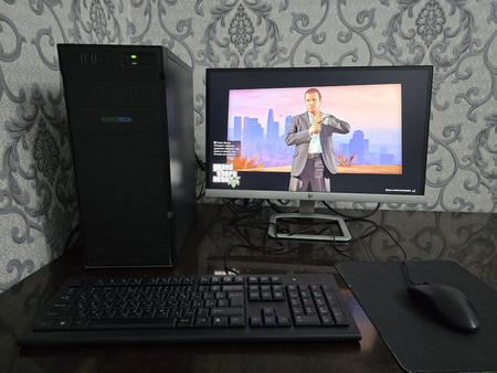 Игровой компьютер H110/i5-6600k/16/256/500/6/500w/HP24