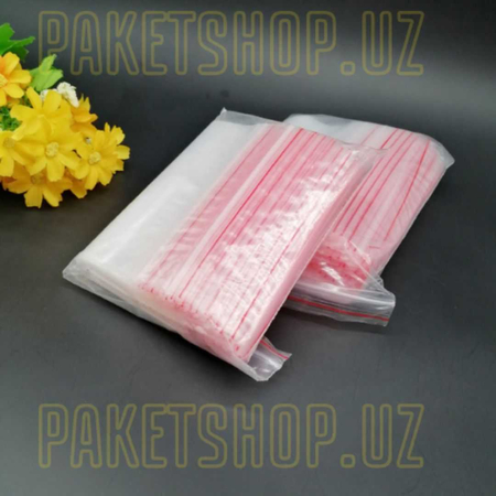 Zip paketlar, gripper, 14*20 sm, 100 dona