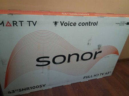 Телевизор SONOR 43дюйма SmartTV FullHD Голосовое управление