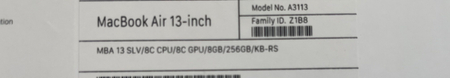MacBook AirM3 Russian keyboard (русская раскладка клавиатуры с завода)