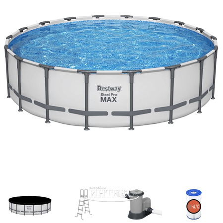 Каркасный бассейн 561FJ Bestway 549*132 см, фильтр-насос, аксессуары