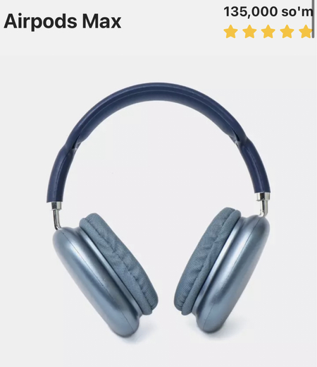 Airpods Maxs soni cheklangan shoshilamiz