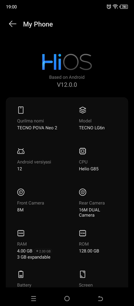 Tecno pova neo 2