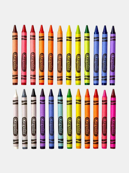 Классические мелки CRAYOLA для детей с разными цветами, 24 шт