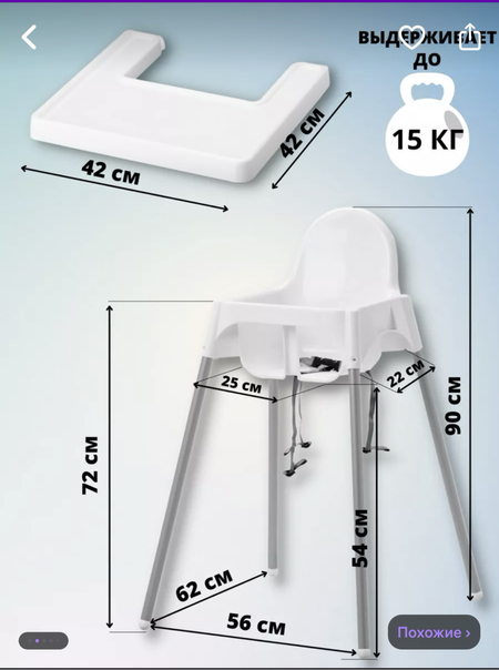 Стулчик для кормление от Ikea оригинал