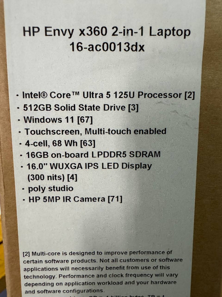 HP Envy ultra 5 new model chegrmada