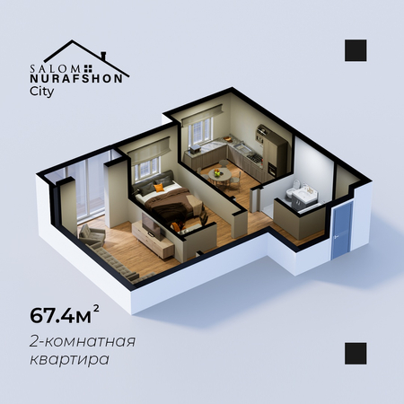 Siz va oilangiz uchun eng hamyonbob narhlarda м ² 3,000,000