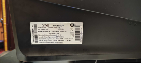 Монитор 27d 165hz 1920x1080 Artel