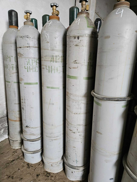 Аргон газ особой чистоты 6.0 (99,9999%), в 40 литровом баллоне(6.2 м3)