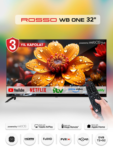 Rosso 32 wb one  weboss  smart televizor tv телевизора тв