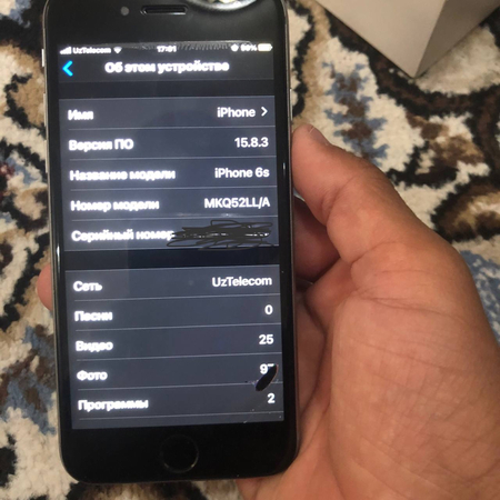 iphone 6 s kafolati bilan