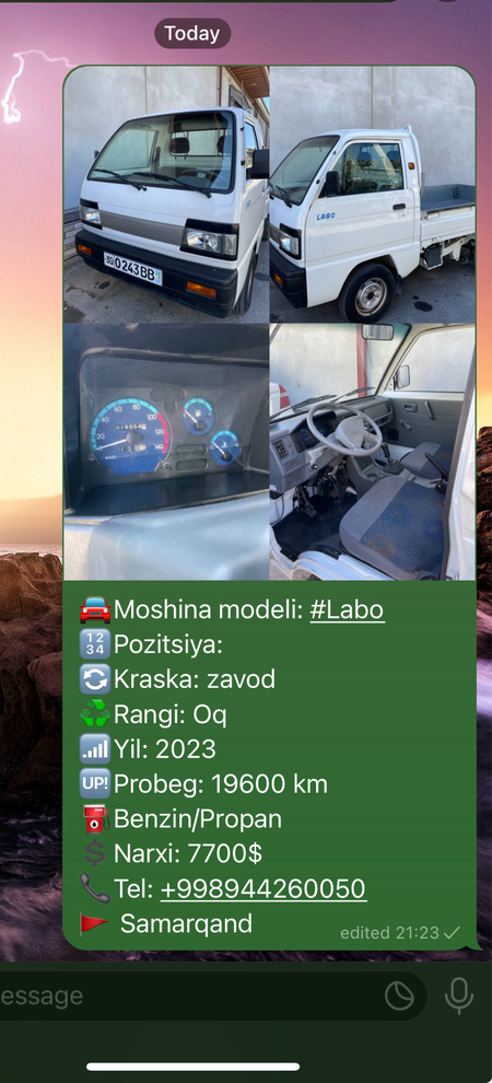Labo sotiladi. Лабо сотилади