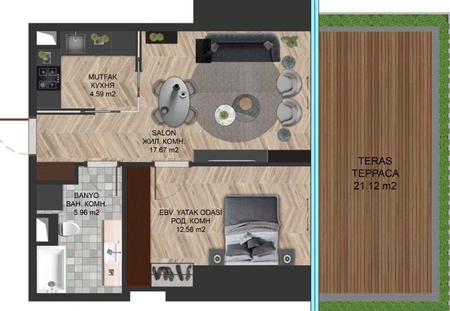 Продается 2х клмнатная квартира,ЖК Нест Ван,Ташкент Сити,48 м2