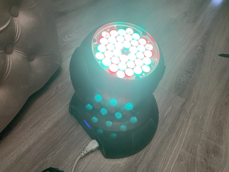 * светомузыка поворотная голова RGB яркая мощная
