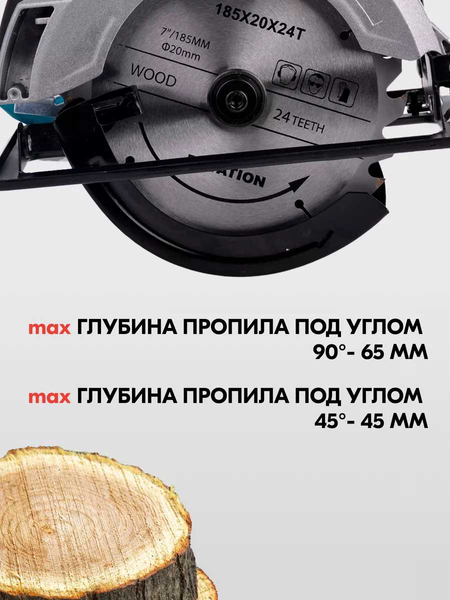 Циркулярная пила Biyoti BYT-CS185