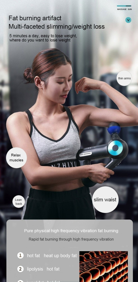 Ударный массажер Massage Gun Sk-8890 массажный