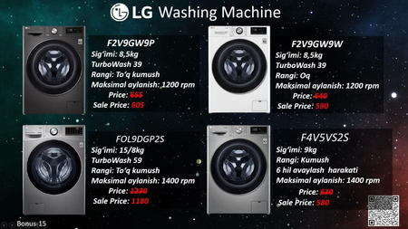 Стиральная машина LG 6kg  410 у.е. с доставкой