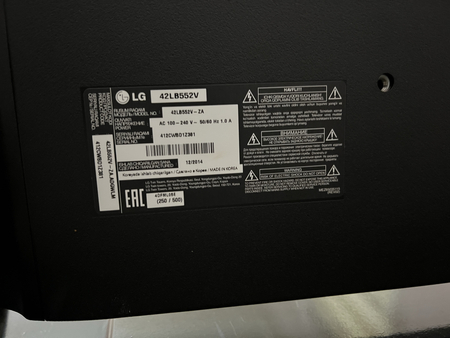 LG 42LB552V (106 cm) Korea